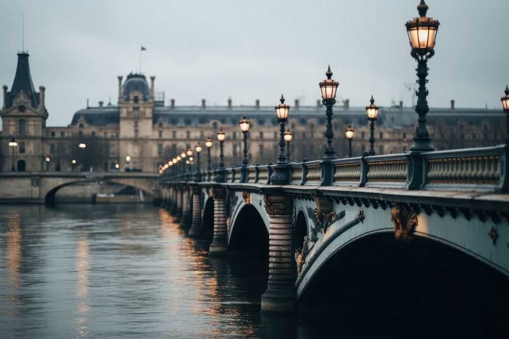 City bridge architecture cityscape. AI | Premium Photo - rawpixel