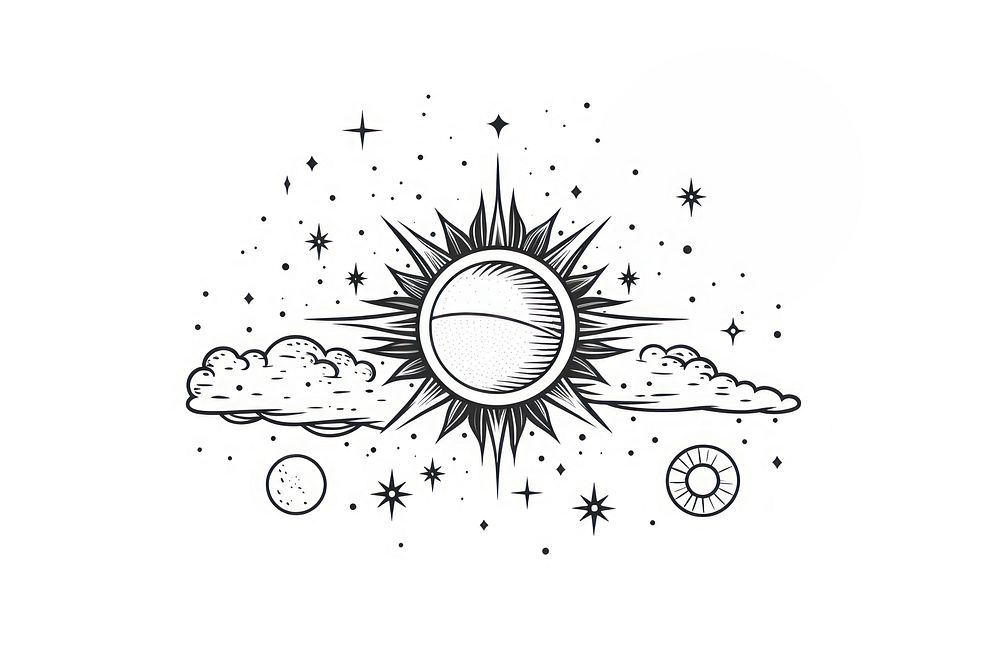 Celestial drawing sketch illustrated | Free Photo Illustration - rawpixel