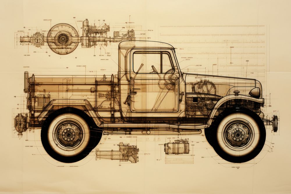 Vehicle drawing truck transportation. | Premium Photo Illustration ...