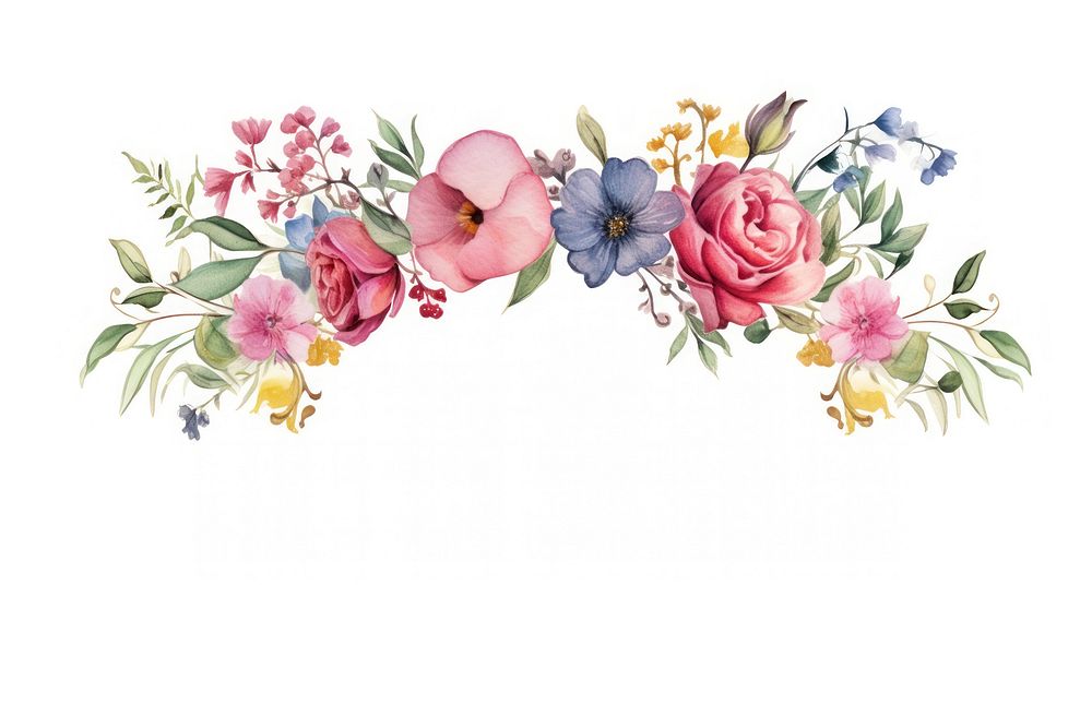 Flower frame pattern plant rose | Free Photo Illustration - rawpixel