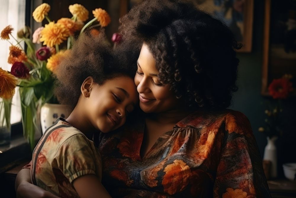 Embracing portrait hugging people. AI | Premium Photo - rawpixel