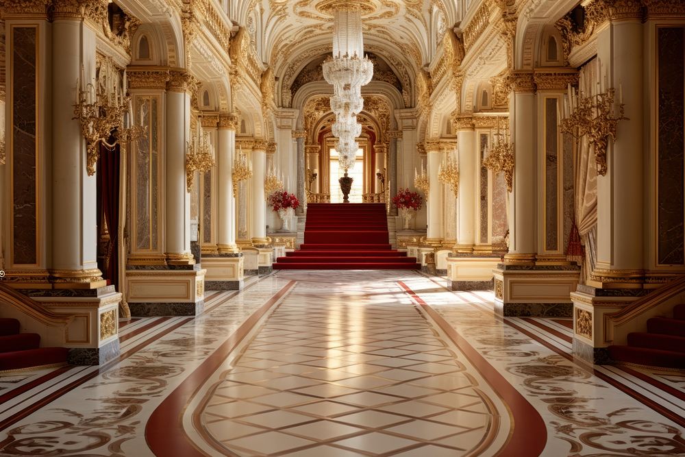 Palace architecture chandelier building | Premium Photo - rawpixel