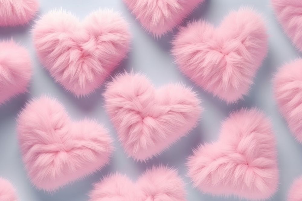 Fur fluffy hearts backgrounds pattern | Free Photo Illustration - rawpixel