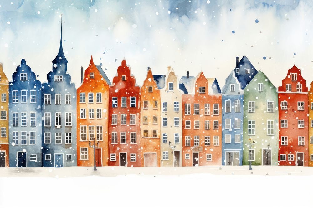 Christmas festival city architecture building. | Free Photo ...