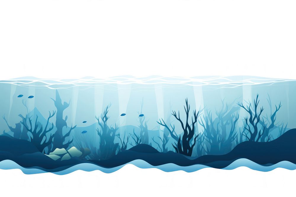 Ocean floor underwater outdoors nature. | Premium Photo Illustration ...