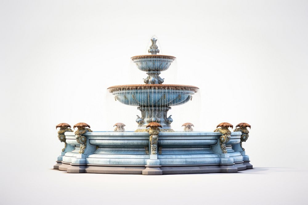 Fountain architecture water sculpture. AI | Free Photo - rawpixel