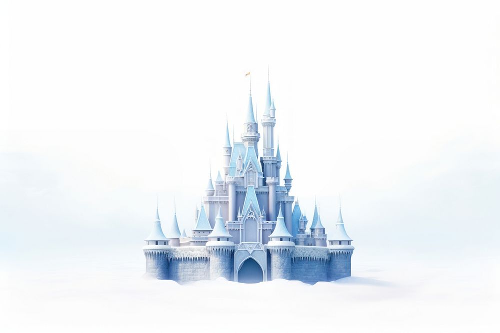 Fantasy frozen castle architecture building | Premium Photo ...