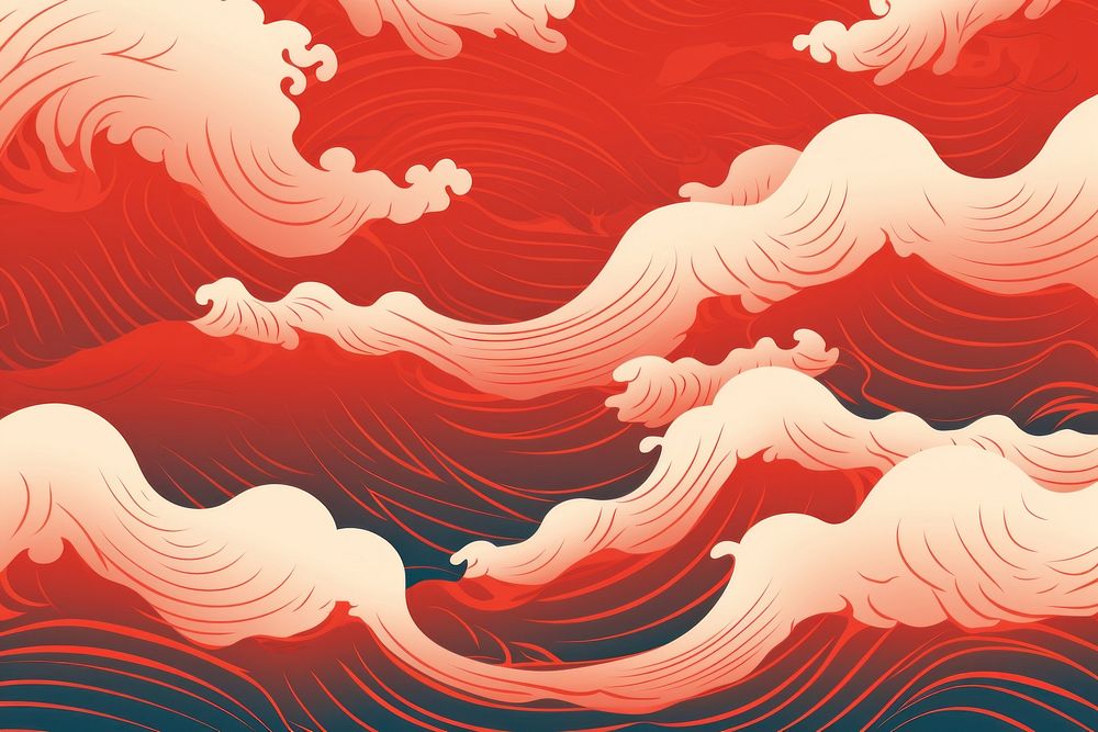 Chinese traditional wave pattern background | Free Photo Illustration ...