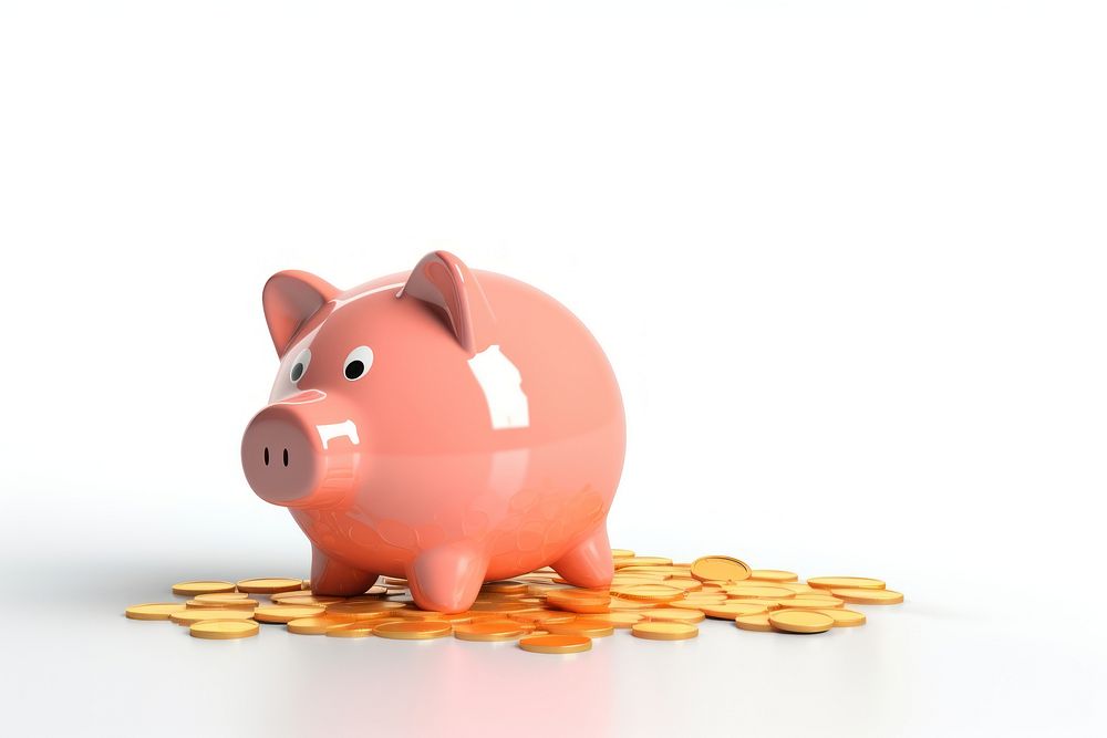 Cartoon coin pig investment. AI | Premium Photo - rawpixel