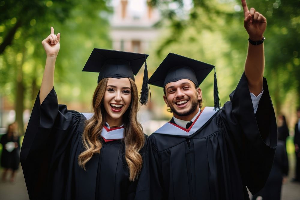 Multinational graduates male female graduation | Premium Photo - rawpixel