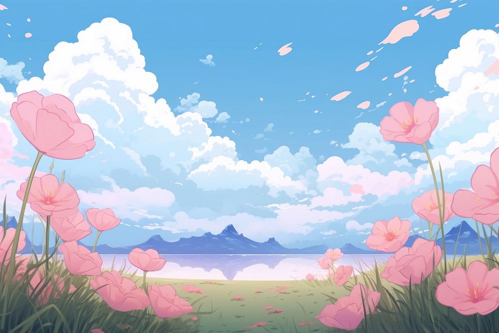 Flower landscape outdoors nature design | Free Photo Illustration ...