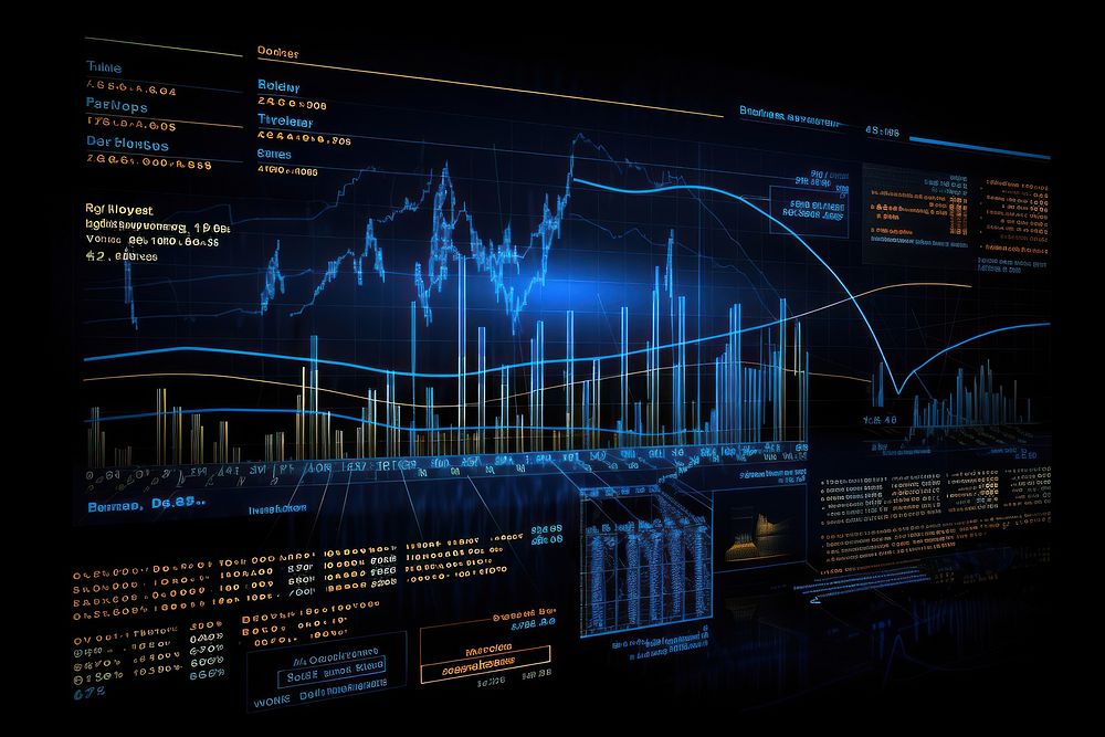 Financial business chart backgrounds diagram | Free Photo Illustration ...