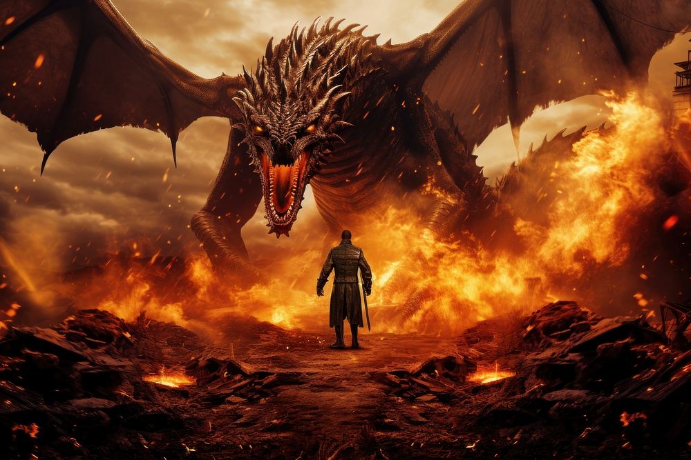 Dragon dragon fire representation. | Premium Photo - rawpixel