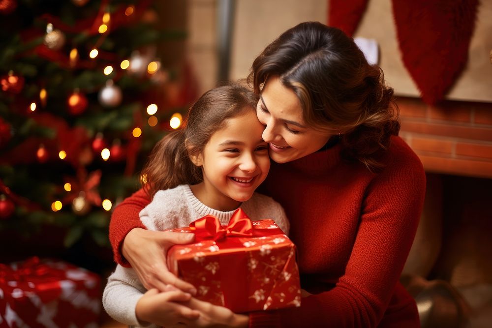 Happy Mom christmas holiday child | Free Photo - rawpixel