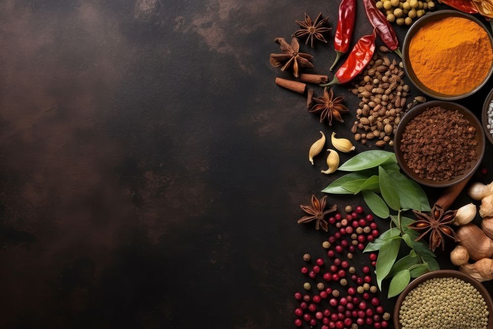 Ingredients food spice arrangement. AI | Free Photo - rawpixel
