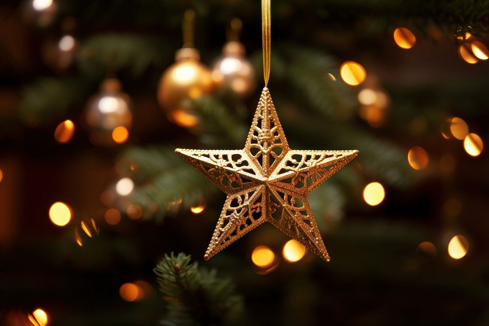 Christmas tree star christmas night | Premium Photo - rawpixel