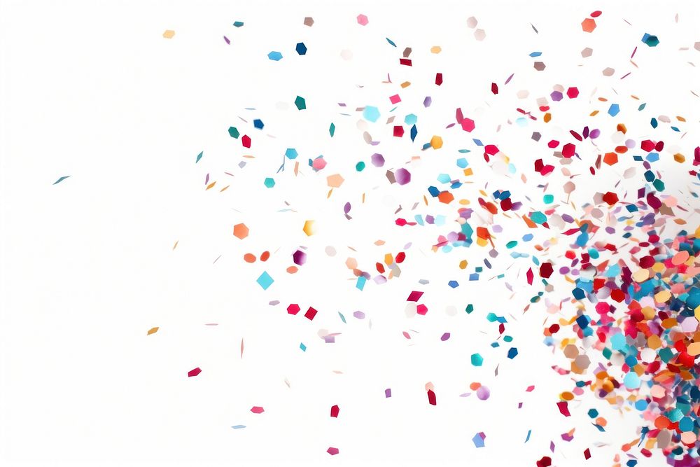 Confetti backgrounds white background celebration. | Premium Photo ...