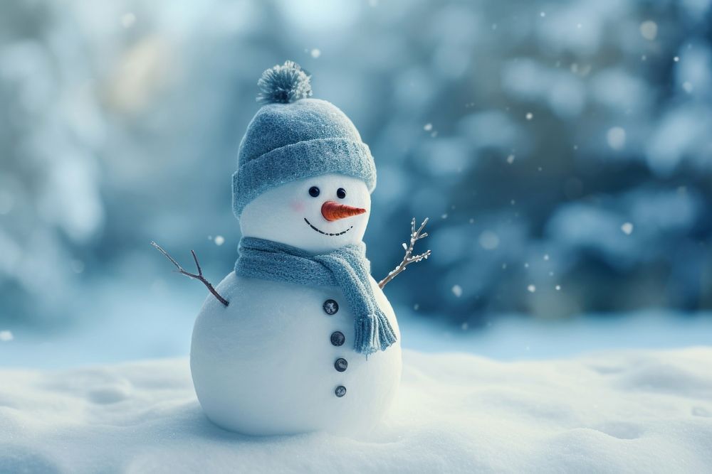 Snowman outdoors snowman christmas. | Premium Photo - rawpixel