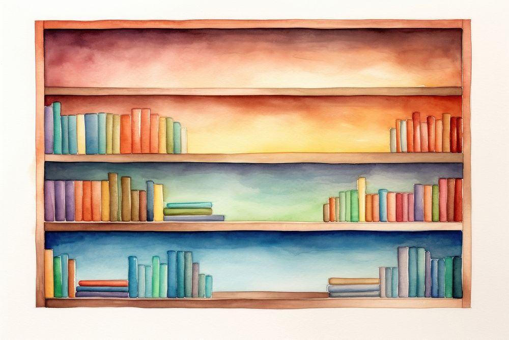 Bookcase bookshelf furniture intelligence. AI | Free Photo Illustration ...