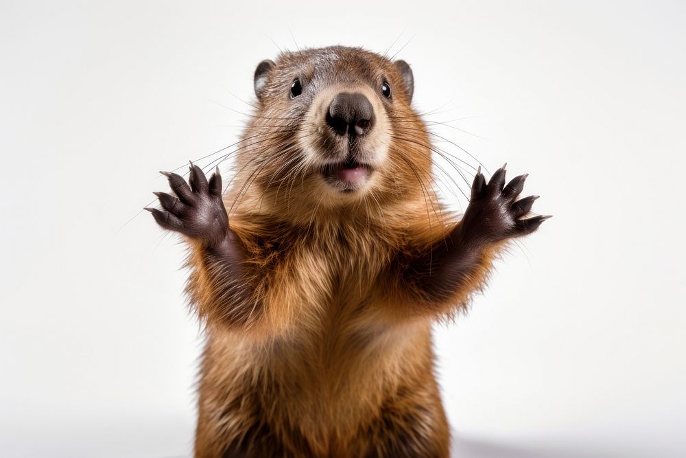Beaver Waving wildlife mammal animal. | Free Photo - rawpixel