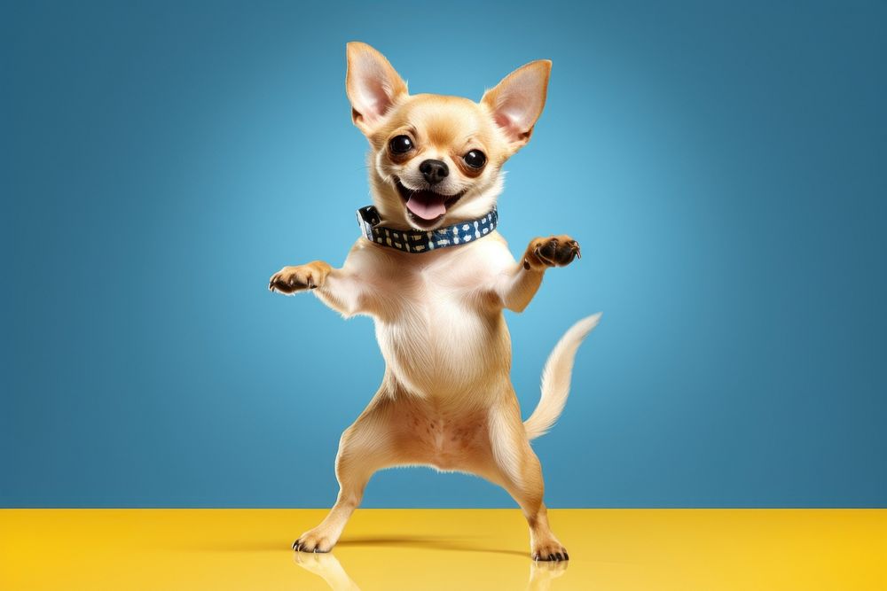 Happy smiling chihuahua dancing mammal | Free Photo - rawpixel
