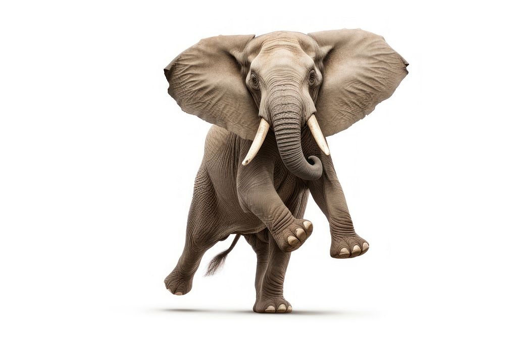Happy smiling elephant dancing wildlife | Free Photo - rawpixel