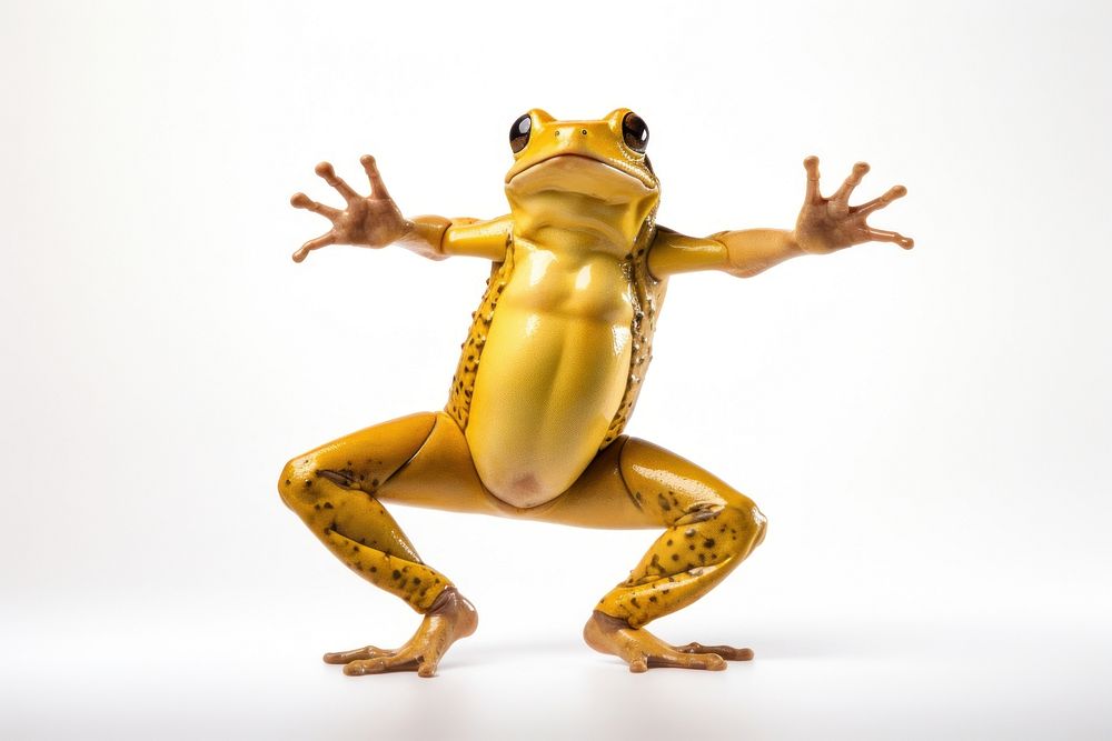 Happy smiling frog dancing amphibian | Free Photo - rawpixel