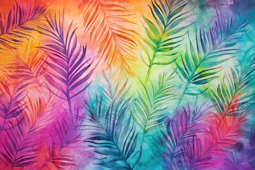 Tropical pattern painting backgrounds textured. | Premium Photo - rawpixel