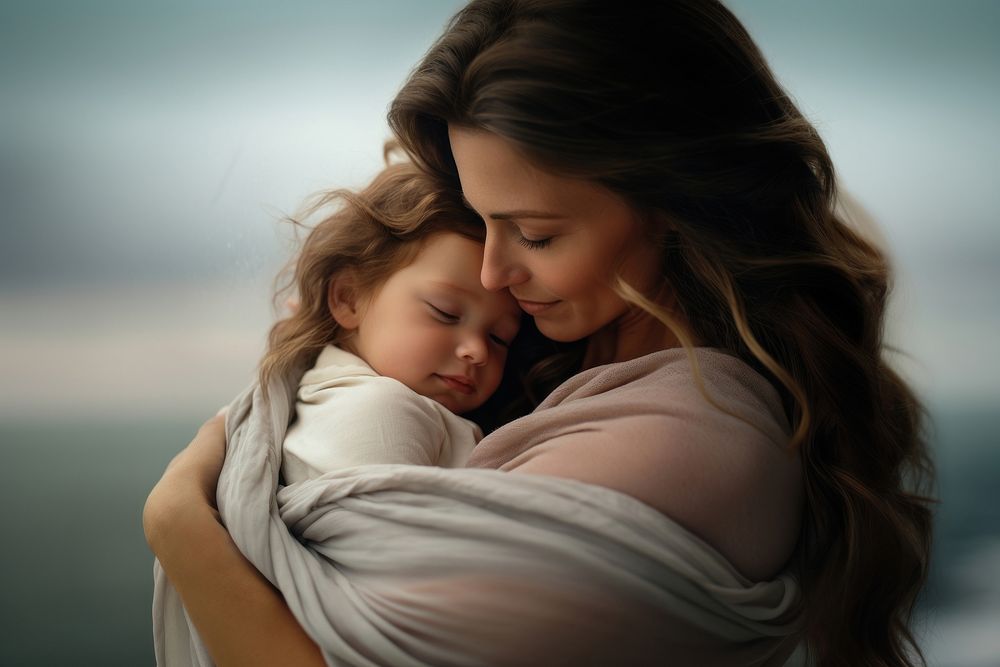 Mom hug baby portrait hugging | Premium Photo - rawpixel