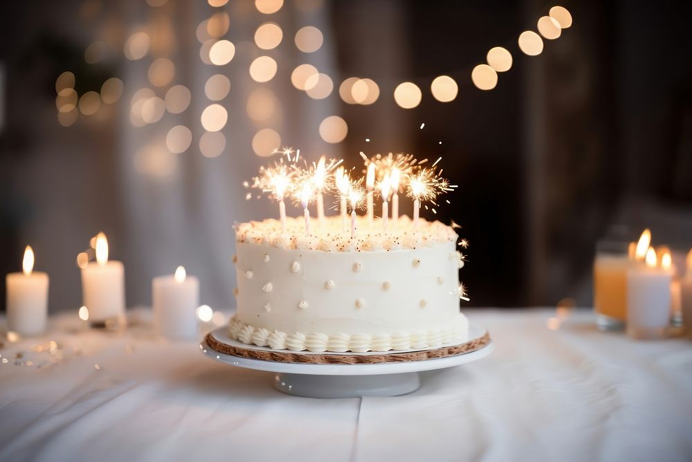 Cake dessert candle table. AI | Premium Photo - rawpixel