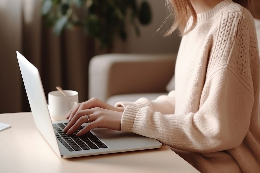Laptop computer sitting writing. | Free Photo - rawpixel