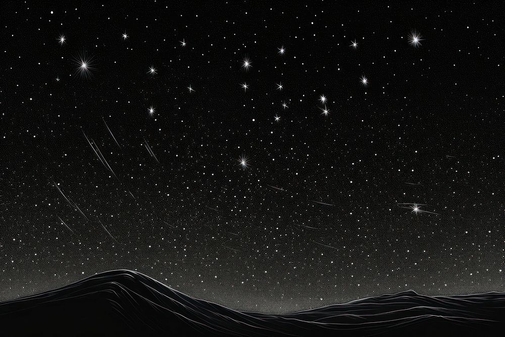 Shooting star backgrounds astronomy outdoors. | Free Photo Illustration ...
