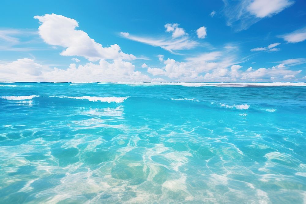 Horizon ocean outdoors nature. | Premium Photo - rawpixel