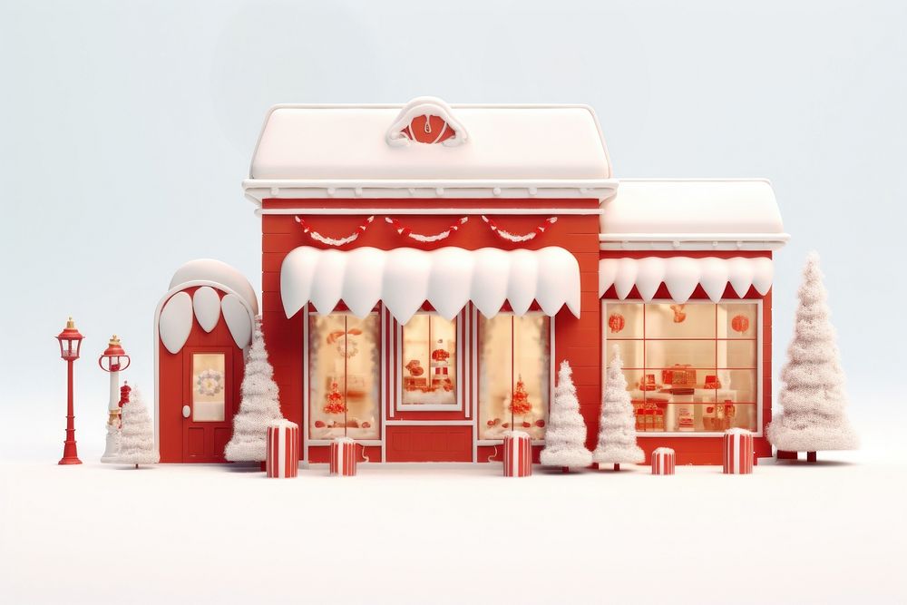Christmas theme storefront decorations christmas | Free Photo ...