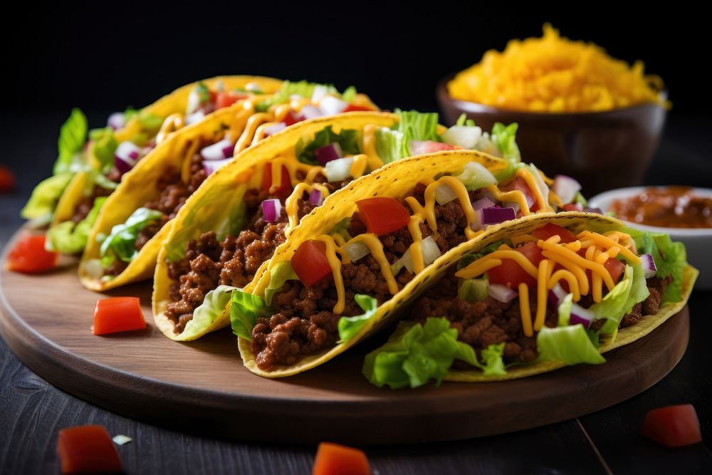 Delicious taco table food vegetable. | Free Photo - rawpixel