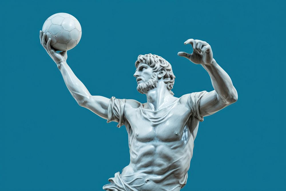 Football sculpture football statue. | Premium Photo - rawpixel