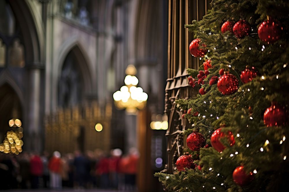 Christmas tree architecture plant. AI | Free Photo - rawpixel