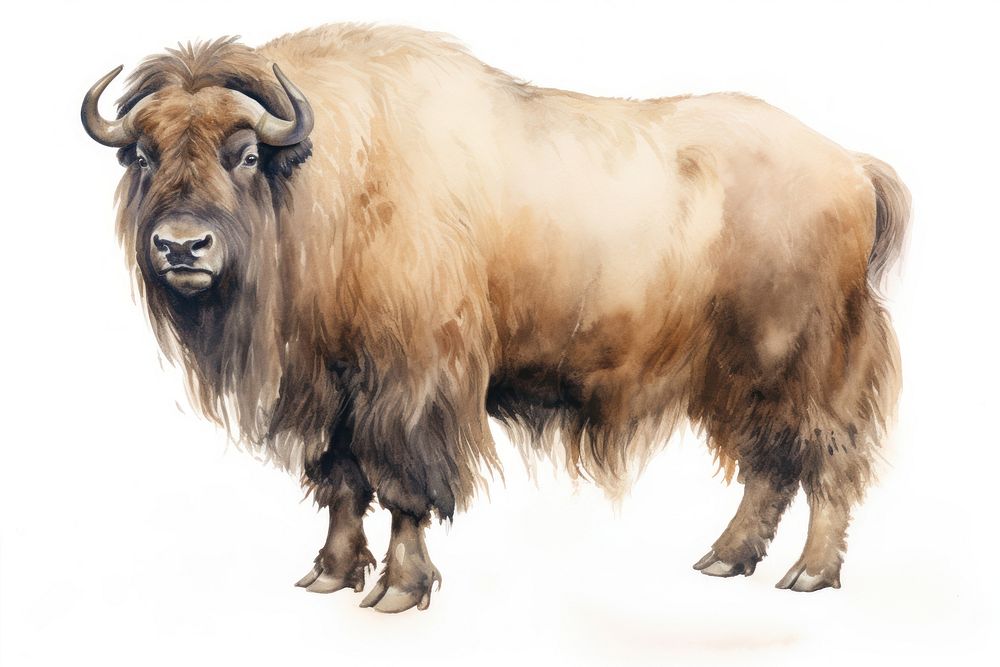 A muskox animal livestock wildlife | Free Photo Illustration - rawpixel