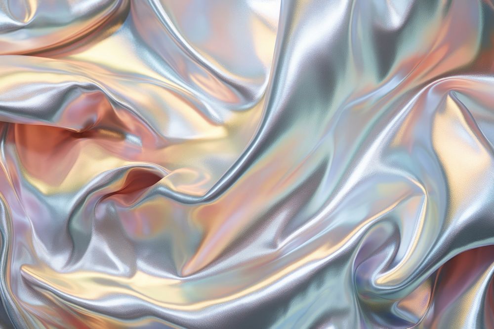 Silver holographic crumpled pattern flowing. | Free Photo - rawpixel