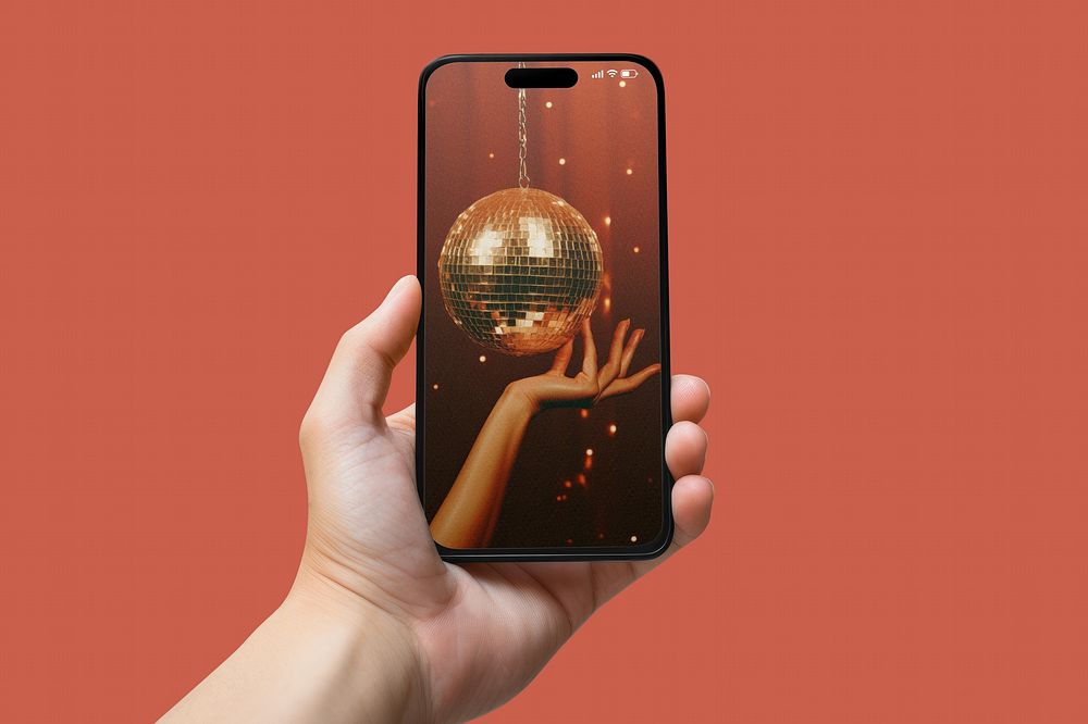 Smartphone screen disco ball photo | Free Photo - rawpixel