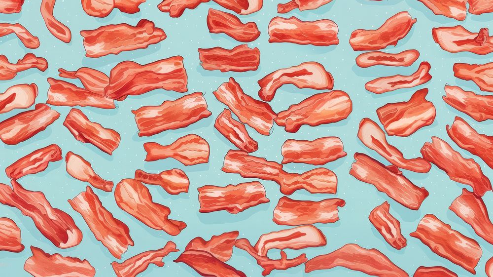 Bacon backgrounds food repetition. AI | Free Photo Illustration - rawpixel