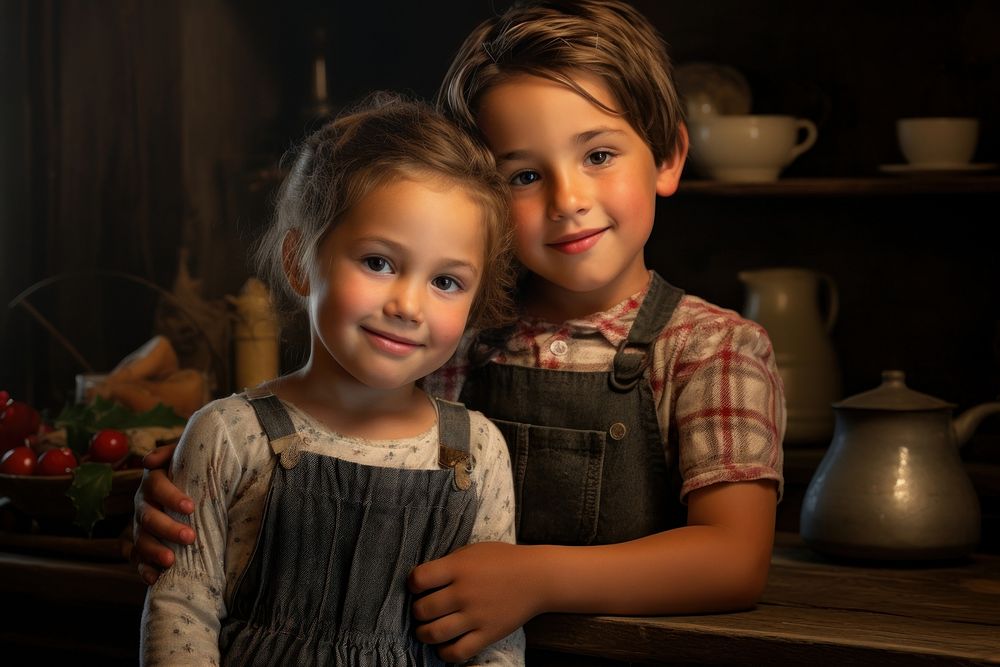 Portrait child family photo. | Premium Photo - rawpixel