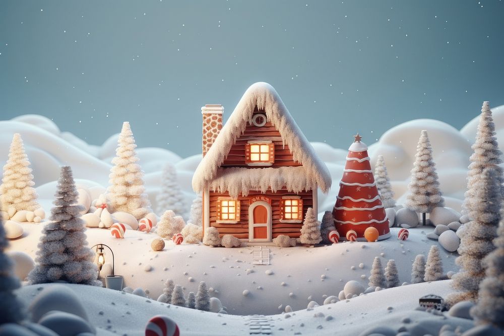 Merry christmas architecture building outdoors | Premium Photo ...