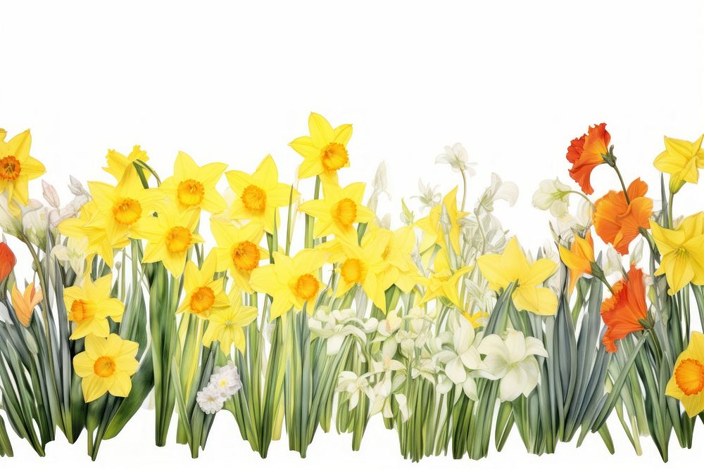 Daffodil daffodil flower plant. AI | Free Photo Illustration - rawpixel