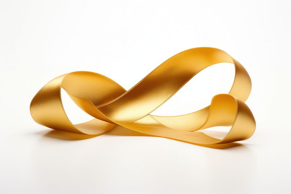 curly gold ribbon white background | Free Photo - rawpixel