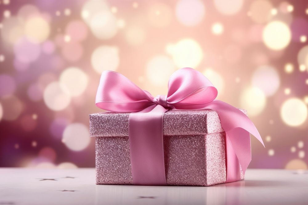 Christmas gift pink box. | Free Photo - rawpixel