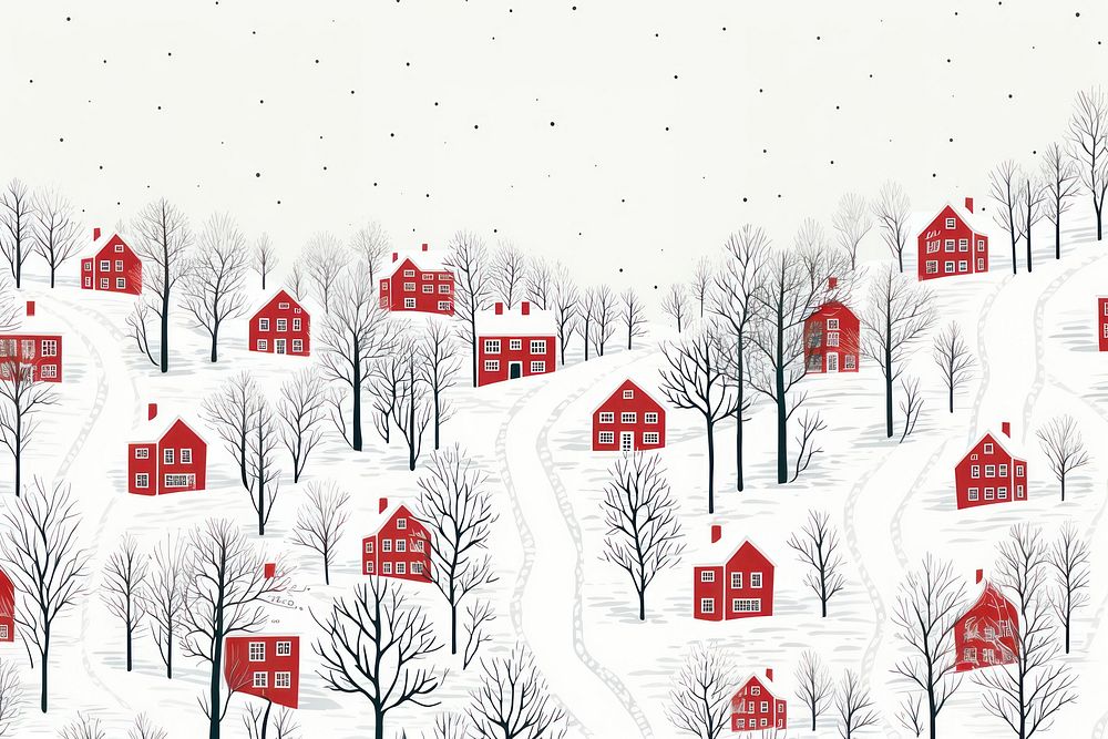 Snow architecture landscape building. | Premium Photo Illustration ...