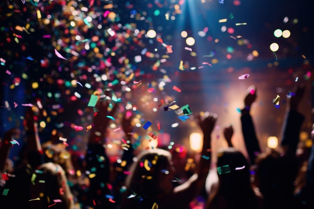 Party confetti festival adult illuminated. | Free Photo - rawpixel