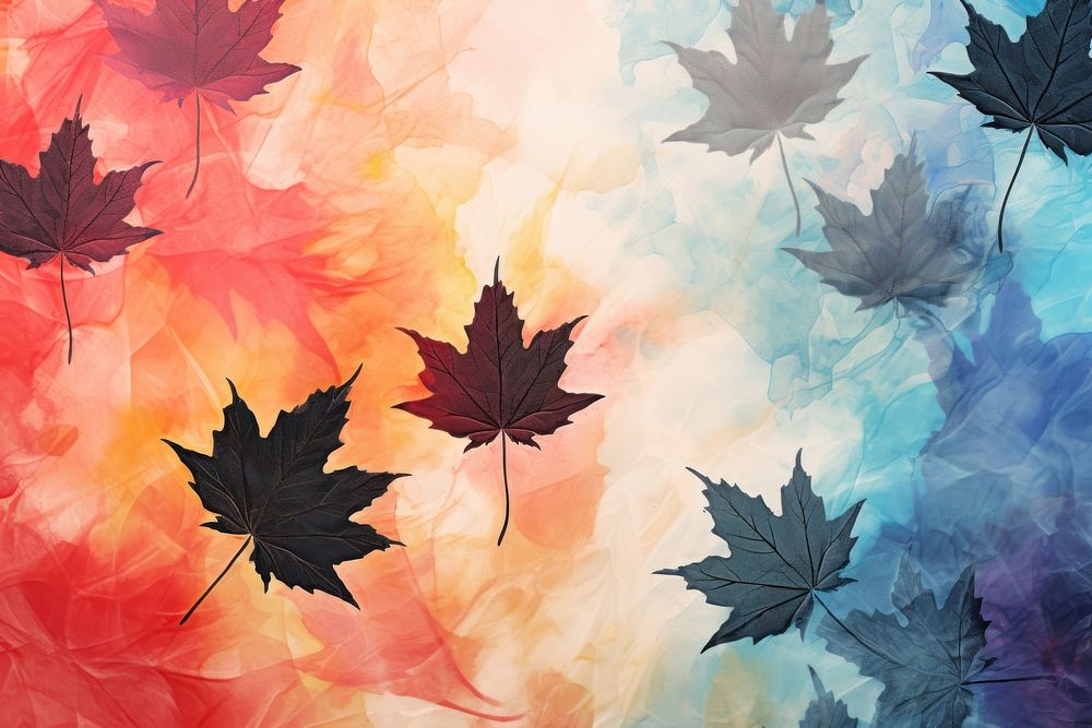 Maple leaves backgrounds abstract plant. | Free Photo Illustration ...