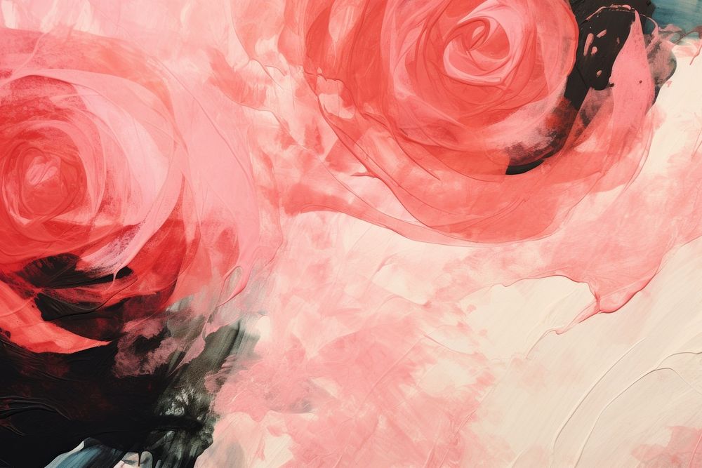 Roses backgrounds abstract painting. AI | Free Photo Illustration ...
